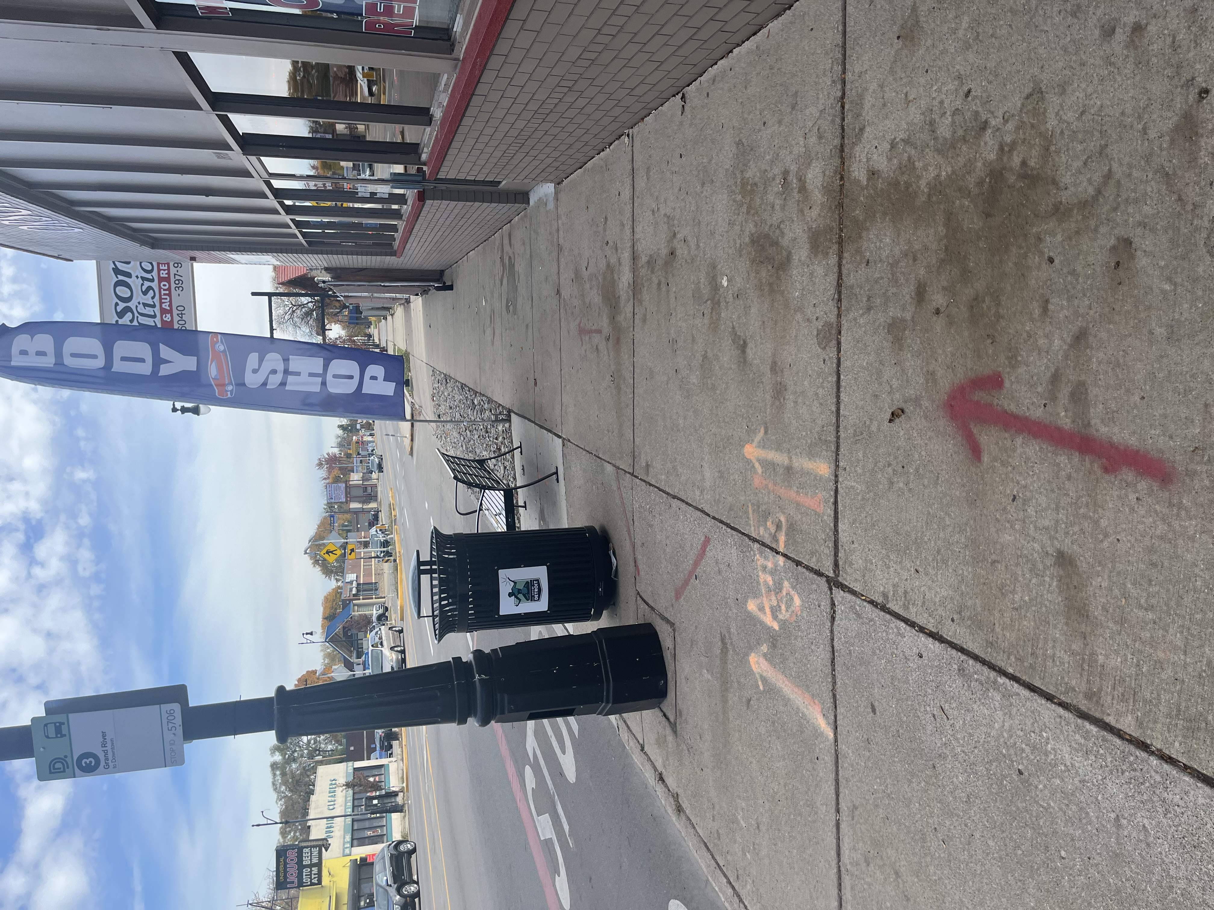 Route 3 across from Detroit Vegan Soul | Documenters.org